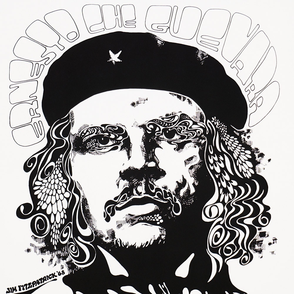 Che Guevara Viva Che 1968 Black and White Original Vintage Silkscreen ...