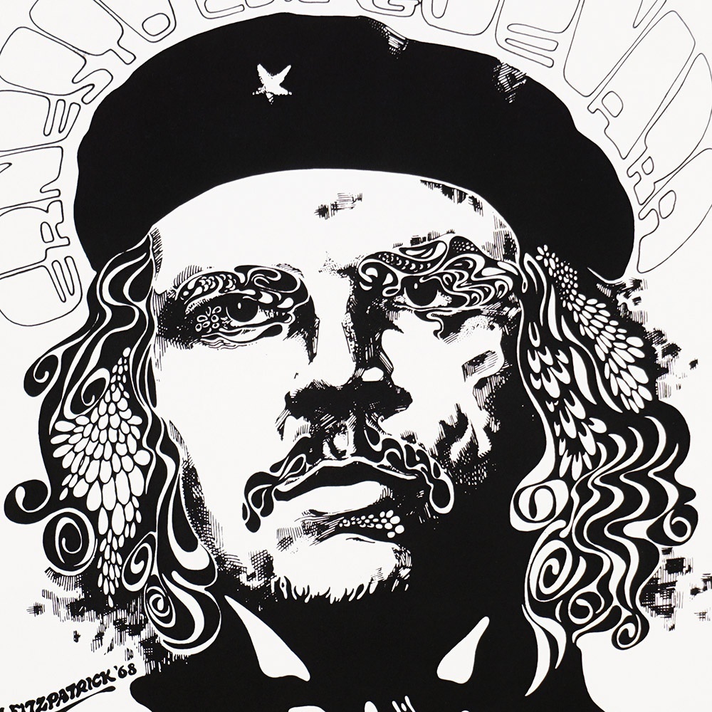 Che Guevara Viva Che 1968 Black and White Original Vintage Silkscreen ...